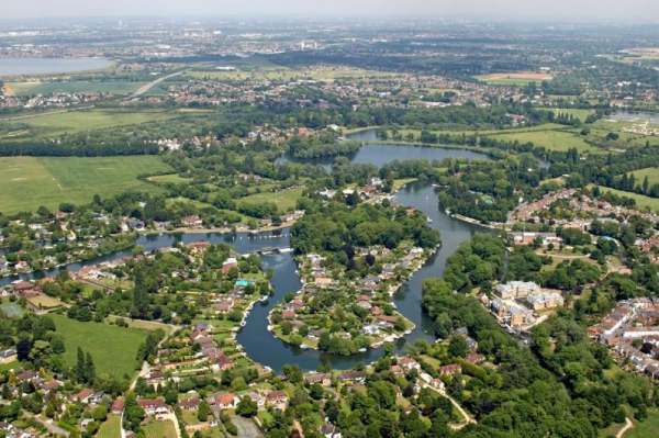 The picturesque Shepperton island once a holiday destination