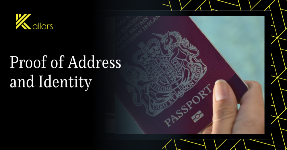 Proof of Address and Identity