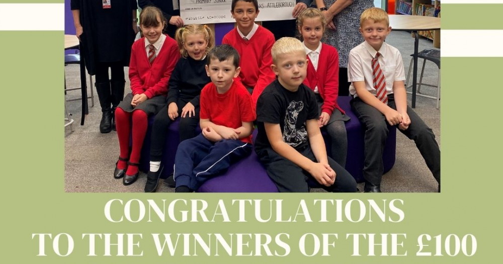 Our final Winners for the £100 donation towards books for school. Well ...